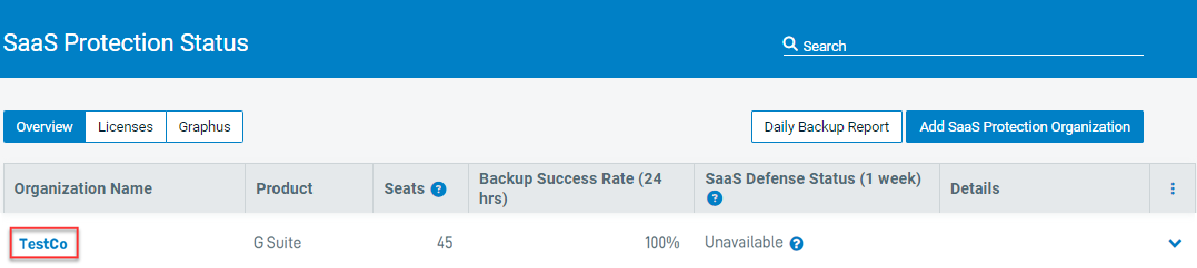 Restoring or exporting data