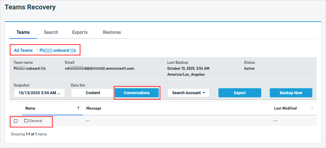 Data restore locations
