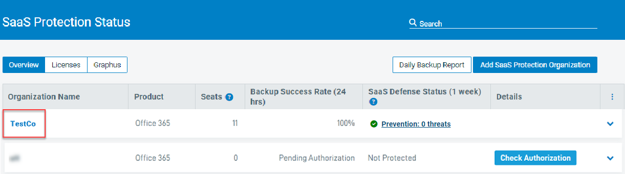 Restoring or exporting data