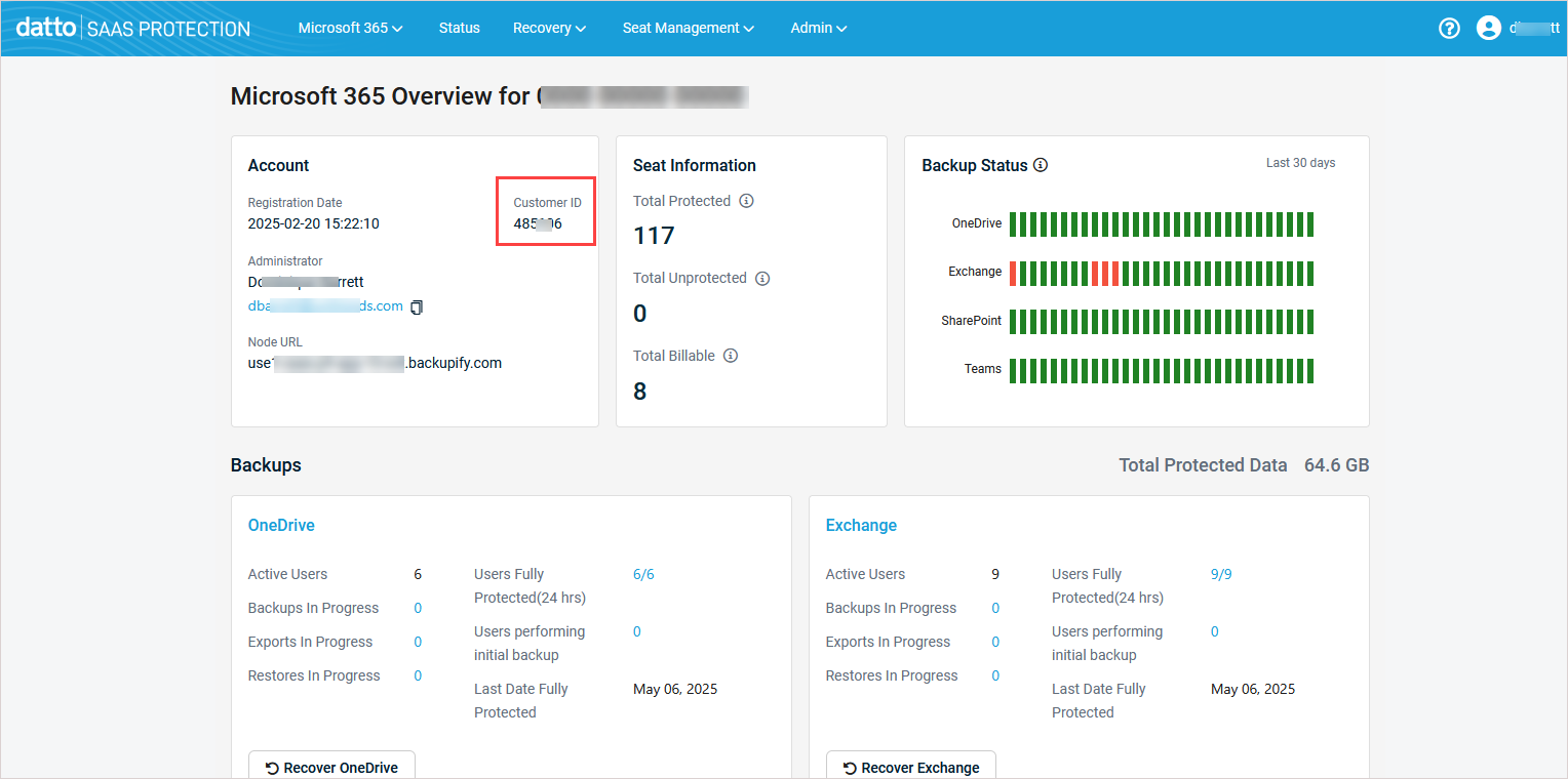 Migrating from Backupify to Datto SaaS Protection