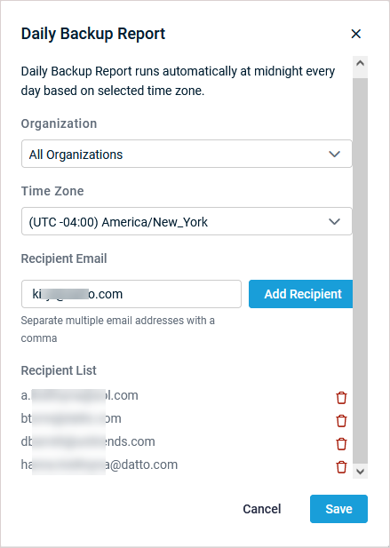 Providing a Daily Backup Success Report